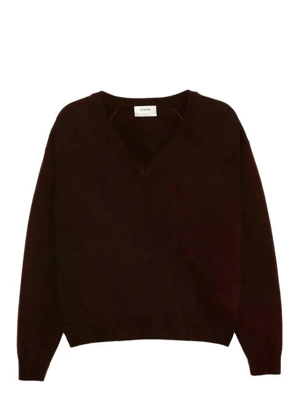 SYSTEM Wool Jumper - Brown