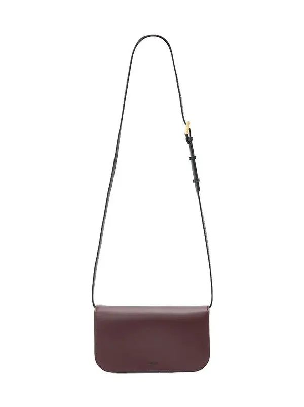 ALLSAINTS Maeve Wallet Crossbody Bag - Dark Red
