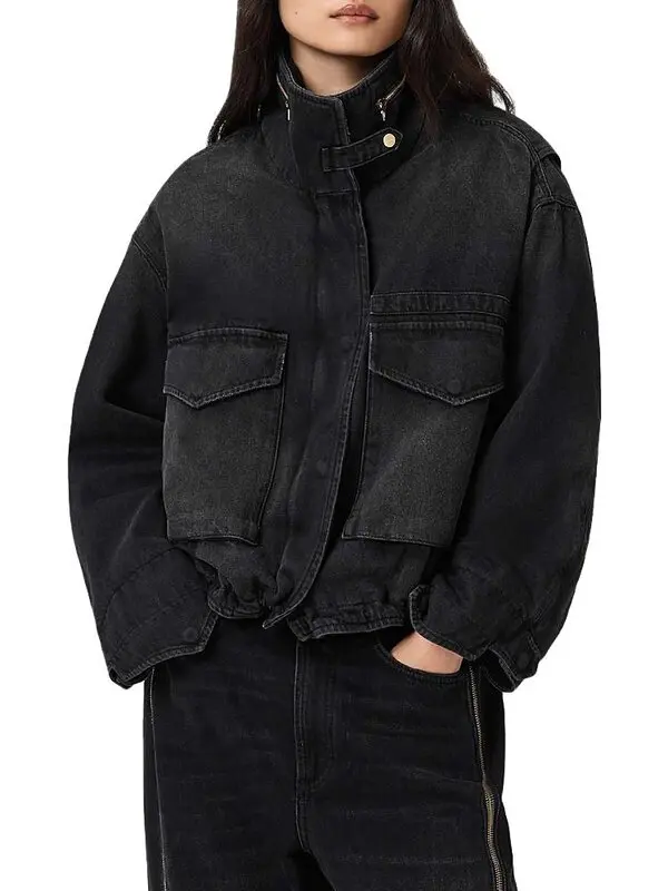 ALLSAINTS Clay Zip Jacket - Washed Black