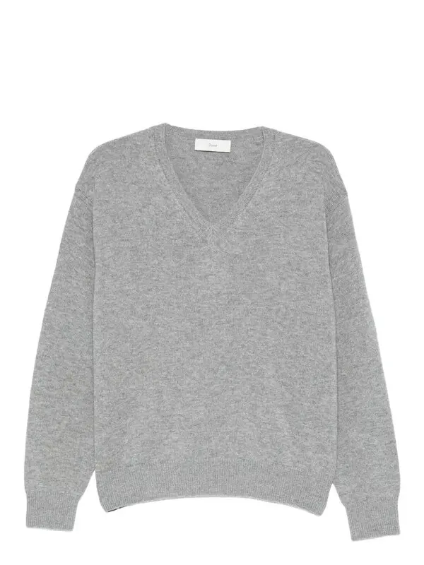 DUNST V-neck Sweater - Grey