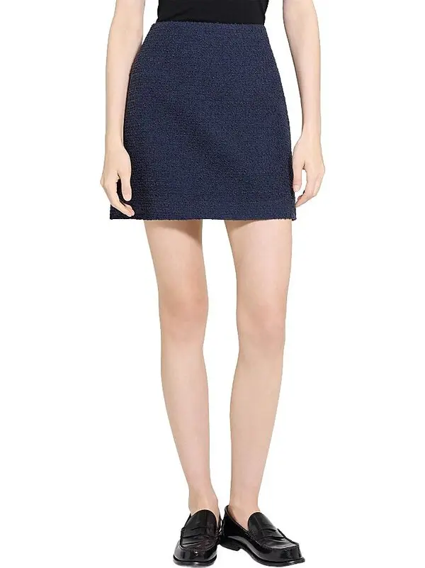 Theory Mini Skirt - Nocturnal Navy