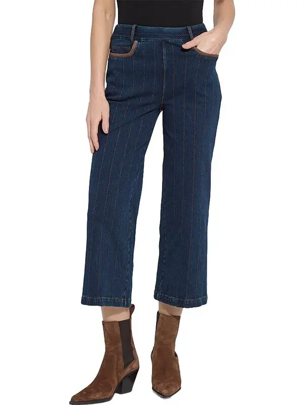 Lyssé Landon Cropped Denim Pants - Indigo