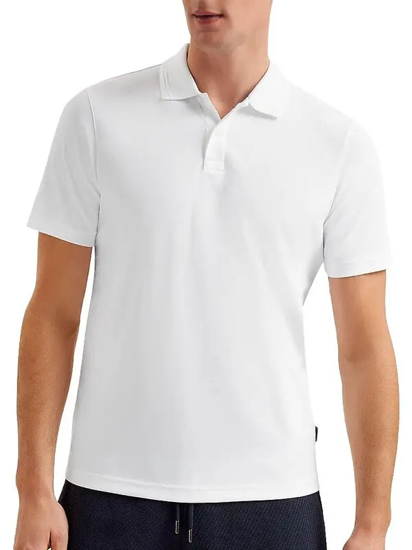 Ted Baker London Short Sleeve Regular Fit Polo - White