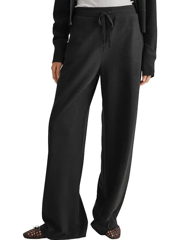 Splendid Winslow Wide Leg Drawstring Pants - Black