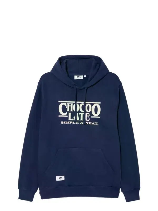 CHOCOOLATE Logo-embossed Hoodie - Blue