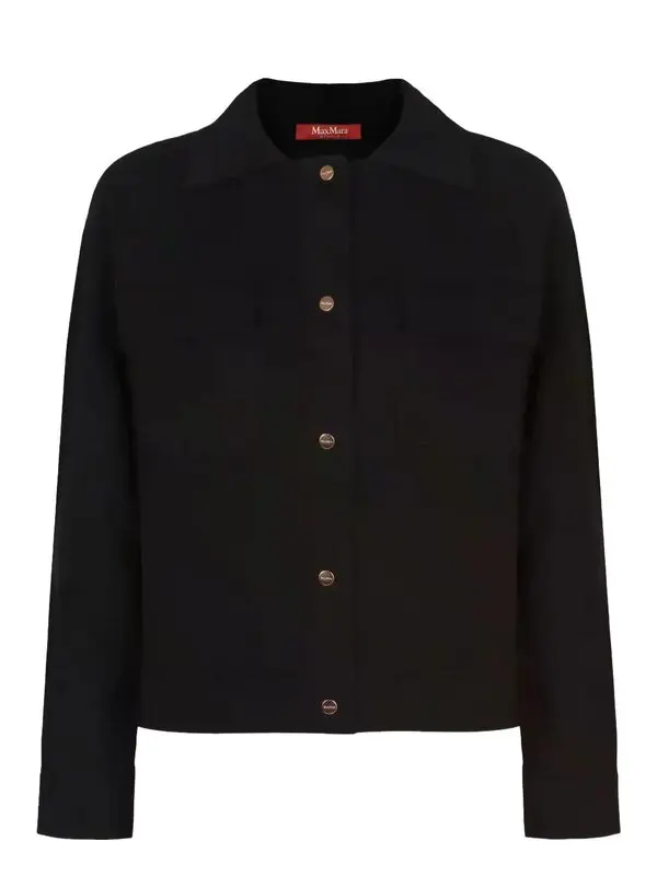 Max Mara Button-fastening Jacket - Black