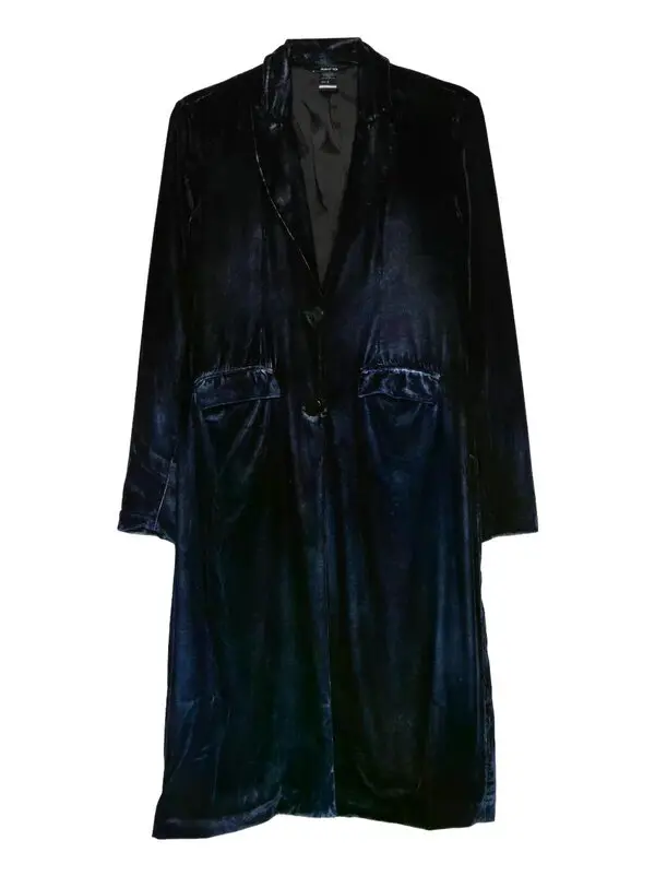 Avant Toi Velvet Coat - Blue