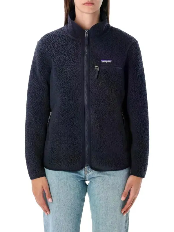 Patagonia High-neck Zip-up Fleece Jacket - Blue