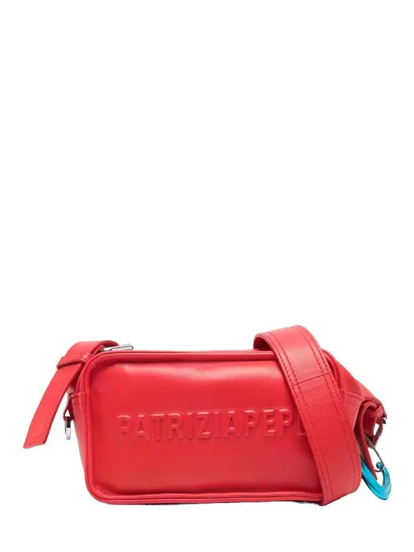 Patrizia Pepe Logo-embossed Crossbody Bag - Red