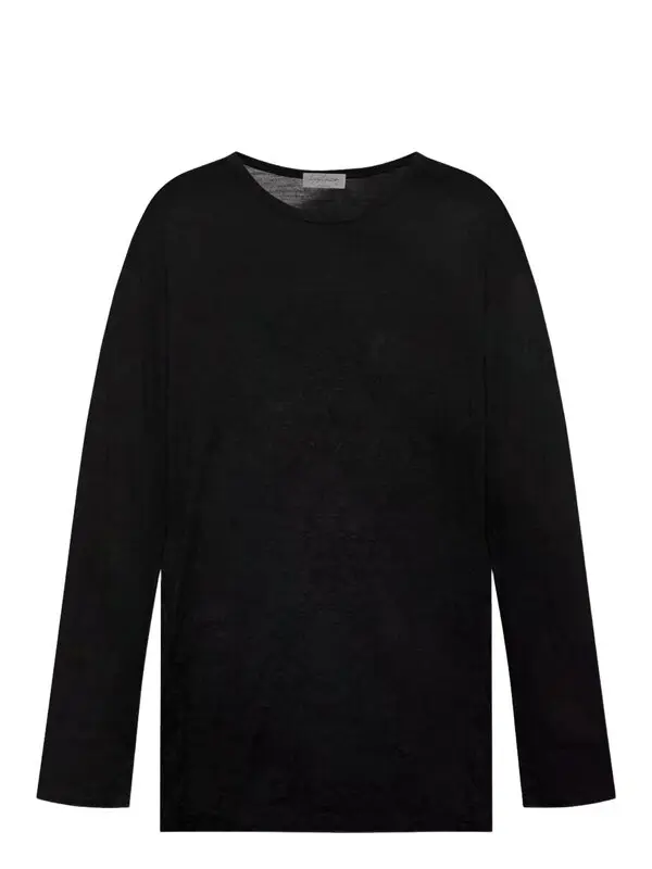 Yohji Yamamoto Long-sleeved T-shirt - Black