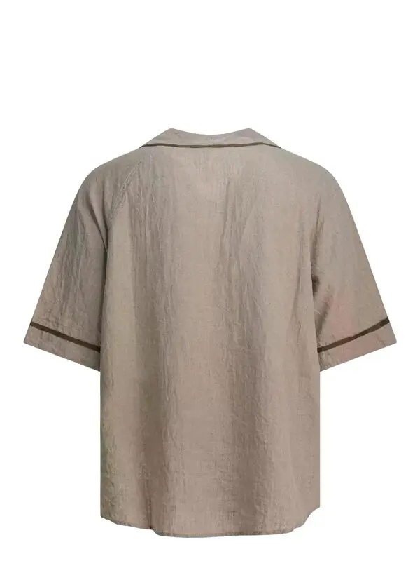Kapital Appliqué Button Shirt - Neutrals