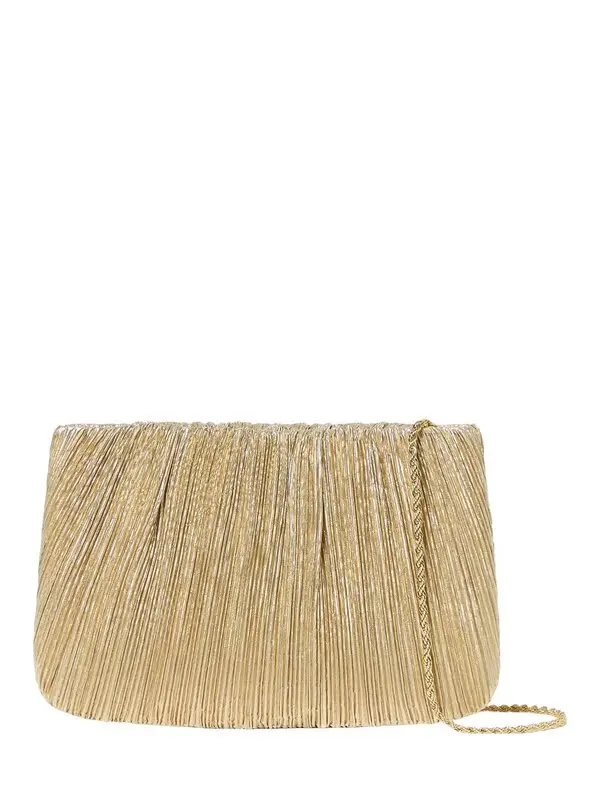 LOEFFLER RANDALL Brit Pleated Clutch - Gold