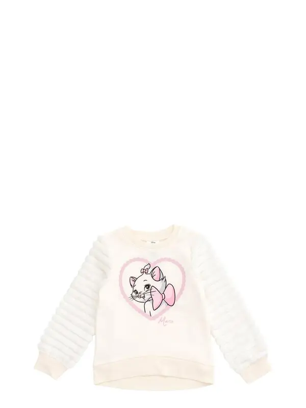Disney Faux Fur Pullover - Marie White White