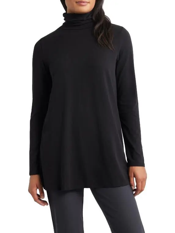 Eileen Fisher Turtleneck Tunic - Black