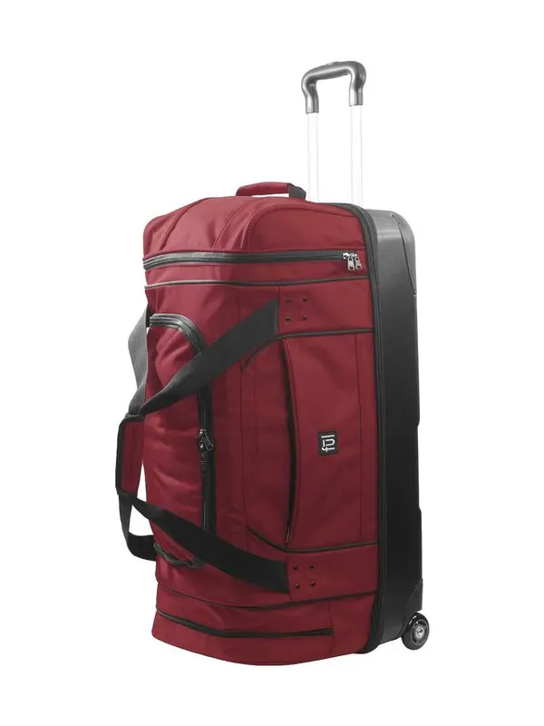 FUL Workhorse 30-in Split Level Rolling Duffle Bag - Dark Red