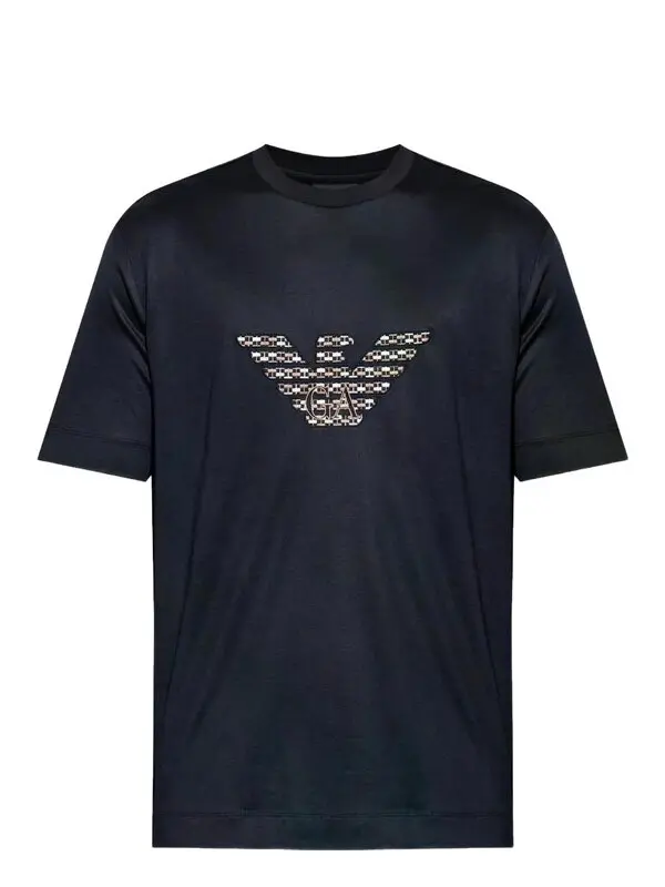 Emporio Armani Logo-print T-shirt - Blue