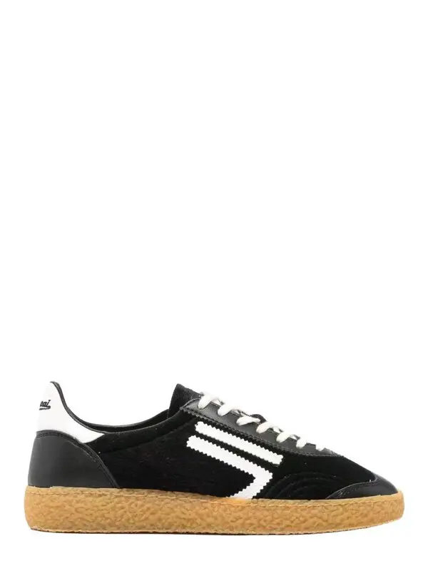 PURAAI Stripe-detail Low Top Sneakers - Black