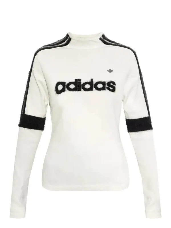 Adidas Logo-detail Long-sleeve T-shirt - White
