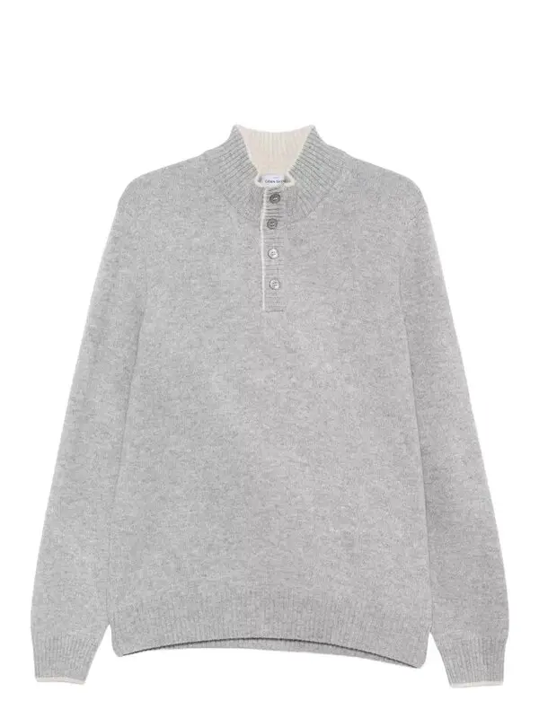 GRAN SASSO Buttoned Sweater - Grey