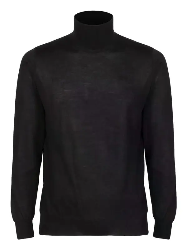 SLOWEAR Roll-neck Knitwear - Black