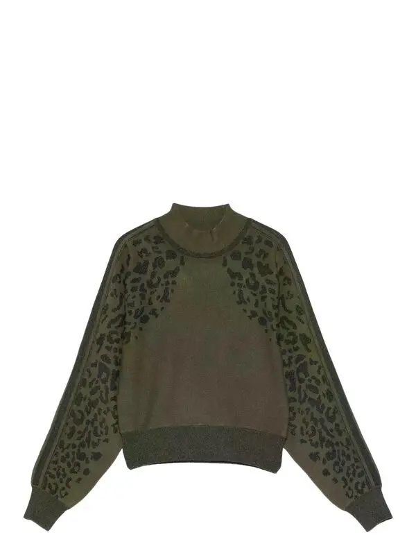 Liu Jo Animal-print Sweater - Green