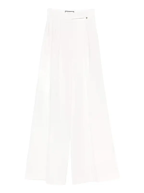 NISSA Pleated Trousers - White