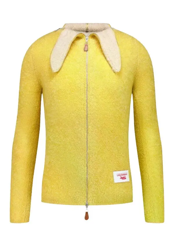 CHARLES JEFFREY Zip-up Sweater - Yellow