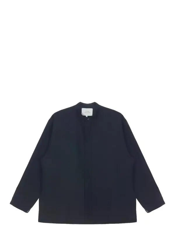 Studio Nicholson Karst Grandad-collar Shirt - Black
