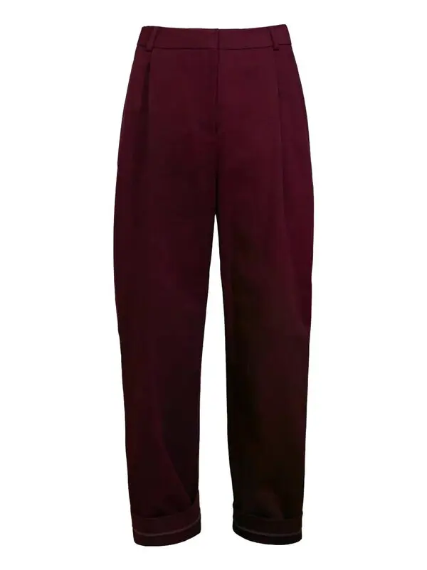 RXQUETTE Beam Pleated Trousers - Red