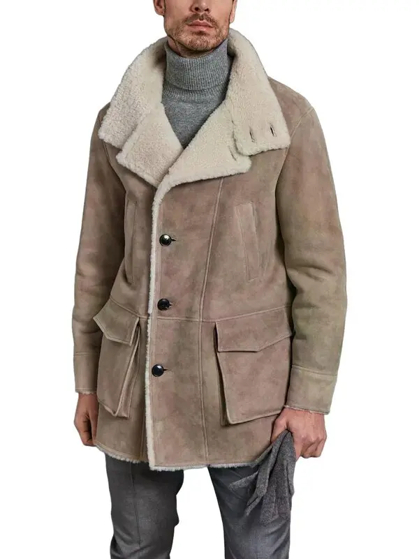 MANZONI 24 Shearling Jacket - Brown