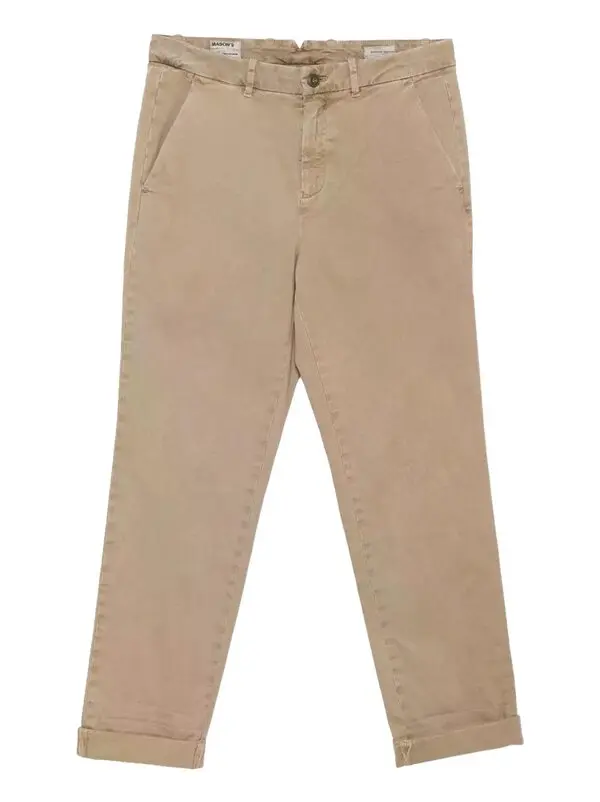 MASON'S Turn-up Chino Trousers - Neutrals