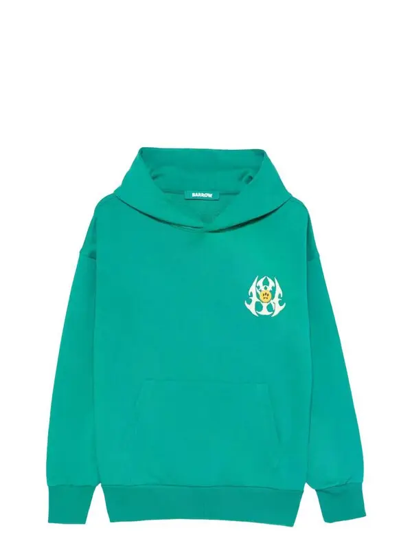 BARROW Graphic-print Hoodie - Green