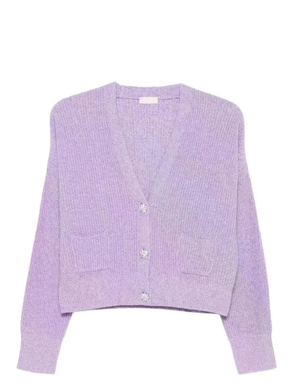 Liu Jo Button-up Cardigan - Purple