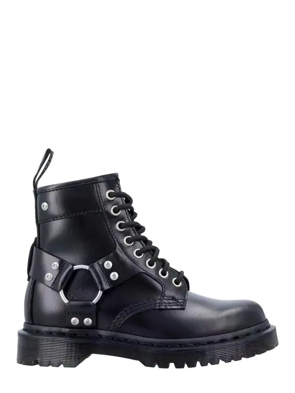 Dr. Martens 1460 Harness Leather Lace-up Boots - Black