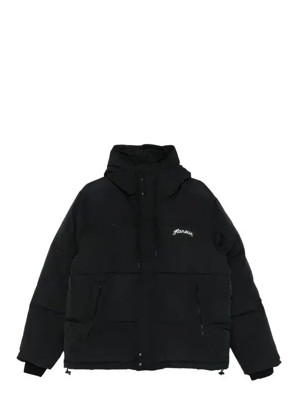 FLANEUR Hooded Padded Jacket - Black