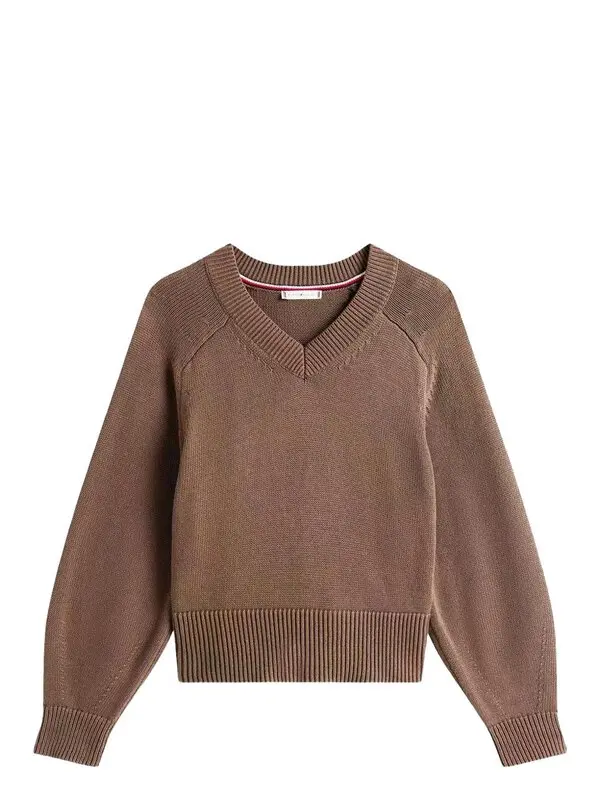 Tommy Hilfiger V-neck Sweater - Brown