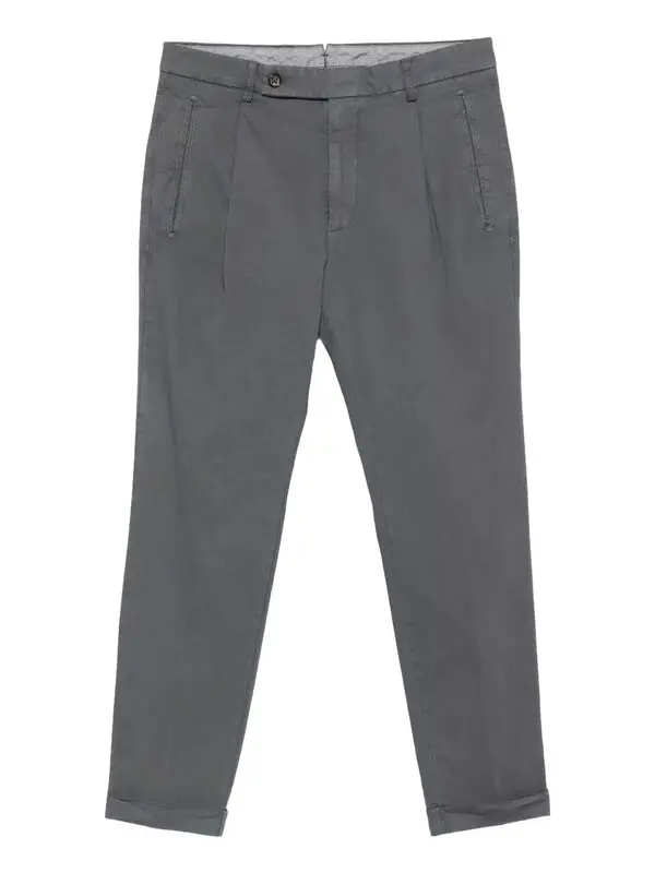BERWICH Pleated-pocket Trousers - Grey