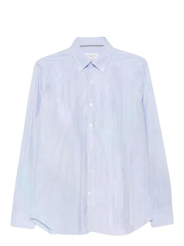 TINTORIA MATTEI 954 Pinstripe Button-down Shirt - Blue