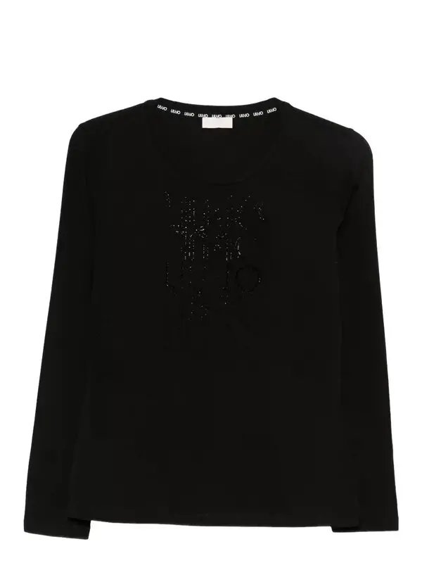 Liu Jo Crew-neck Long Sleeve T-shirt - Black