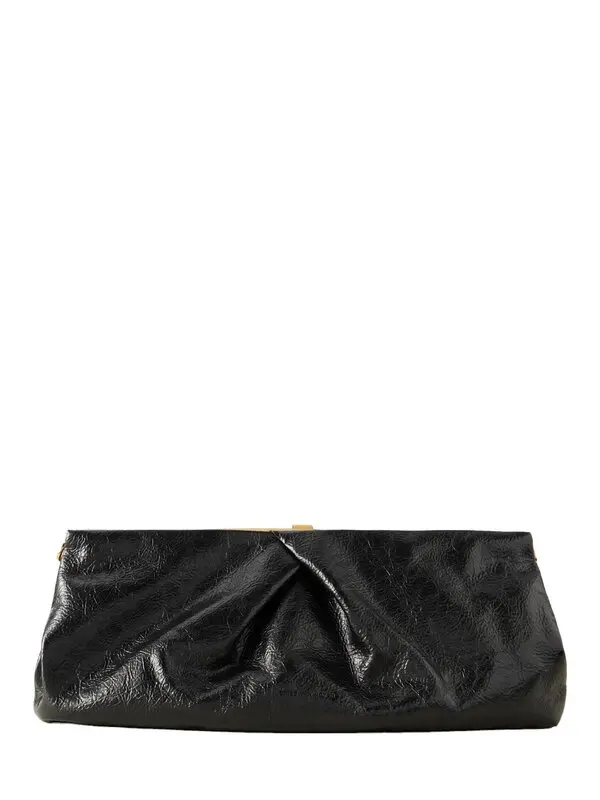 Dries Van Noten Leather Clutch - Black