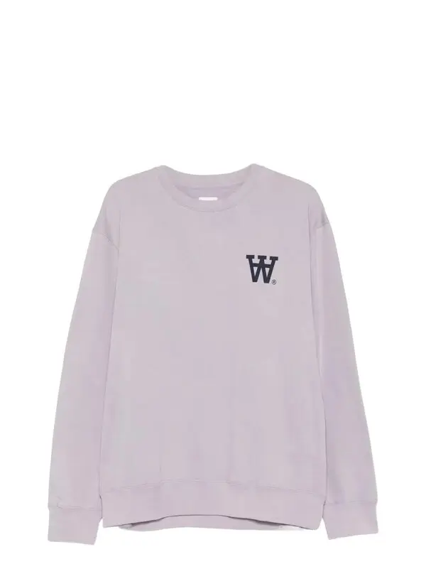 Wood Wood Logo-print Sweatshirt - Grey