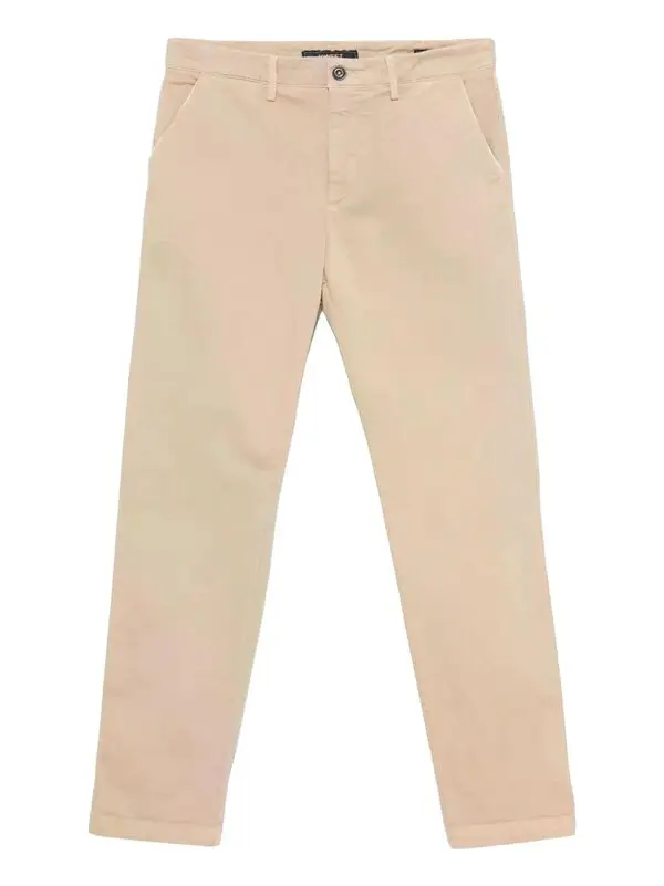 40WEFT Stretch-cotton Straight Leg Pants - Neutrals