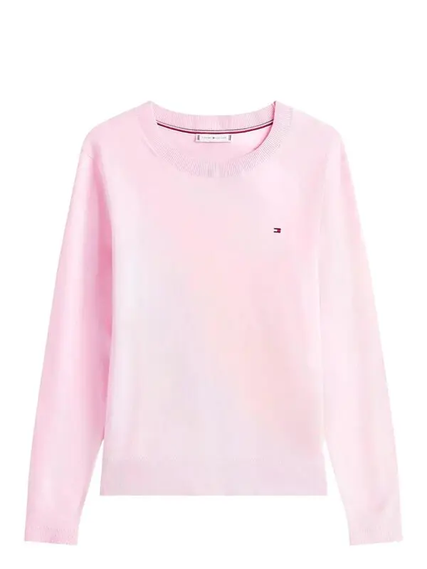 Tommy Hilfiger Logo Crew-neck Sweater - Pink