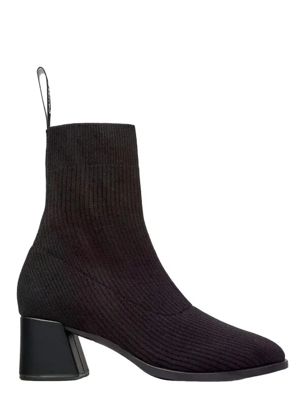 Camper 65mm Kora Knitted Block-heel Boots - Black