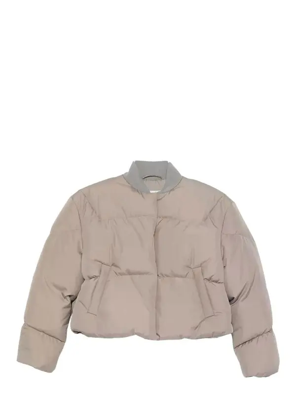 Khrisjoy Padded Bomber Jacket - Neutrals