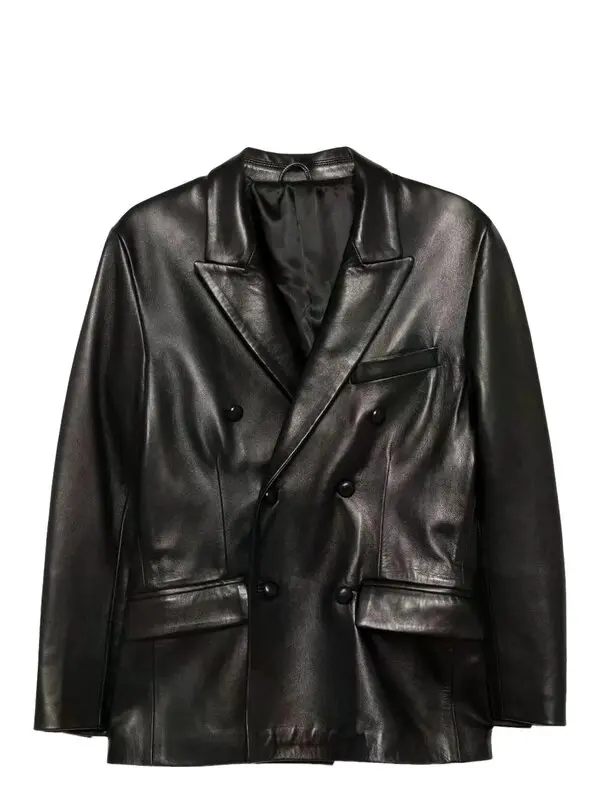 ERNEST W. BAKER Leather Jacket - Black