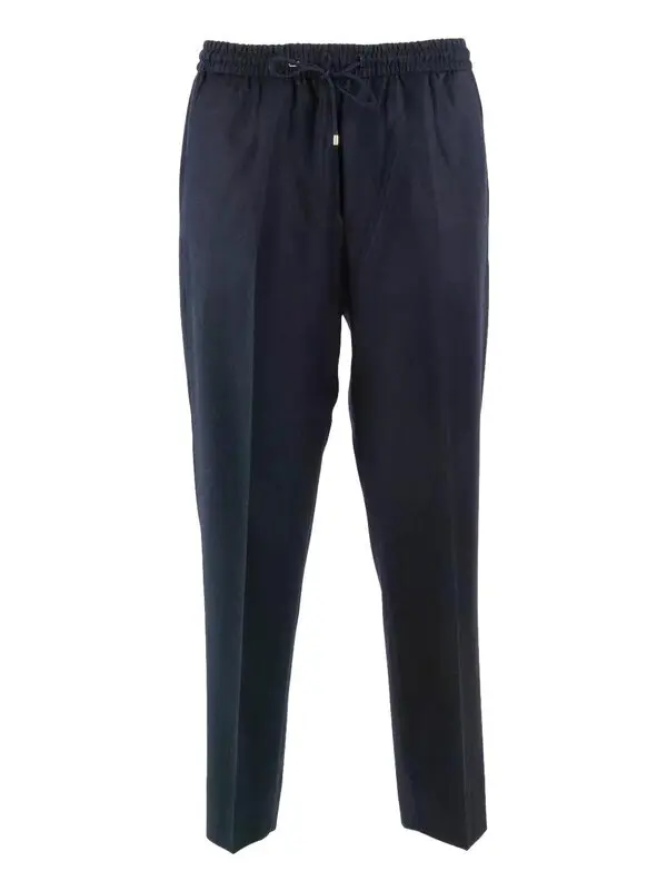 BRIGLIA 1949 Elasticated-waistband Trousers - Blue