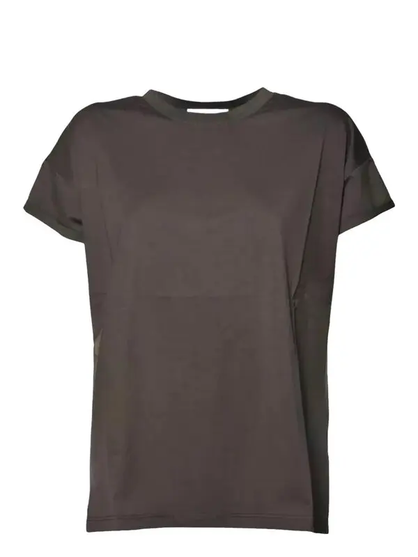 SOLOTRE Cuffed T-shirt - Brown