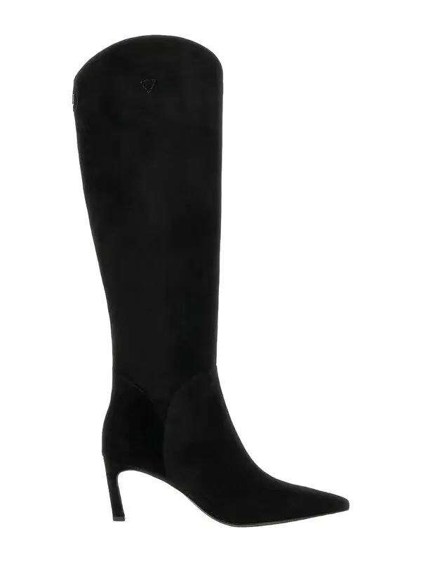 Guess Suede Knee-length Boots - Black