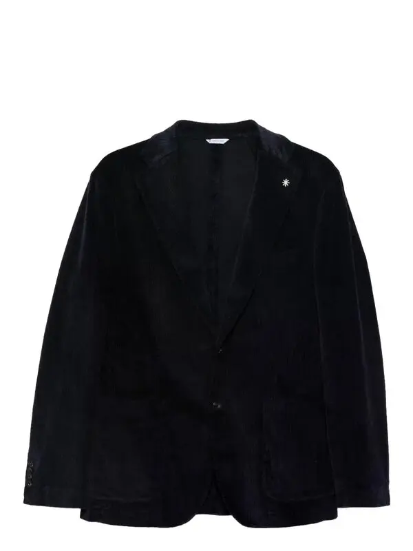MANUEL RITZ Single-breasted Blazer - Blue